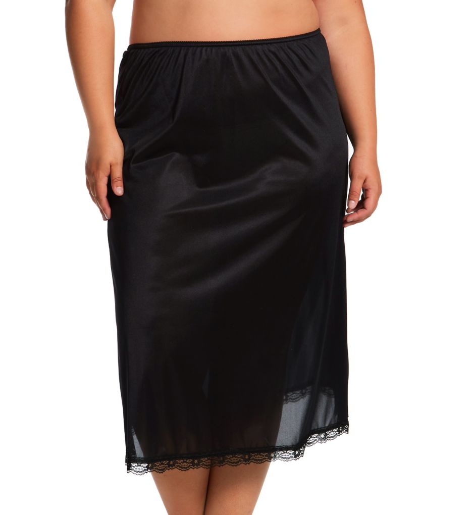 Women's Shadowline 2731X Plus Essentials 31 Inch Half Slip (Black 3X ...
