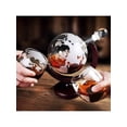 Whisky Decanter Spherical Set with 2 Etched Whisky Glasses, 3-Piece ...