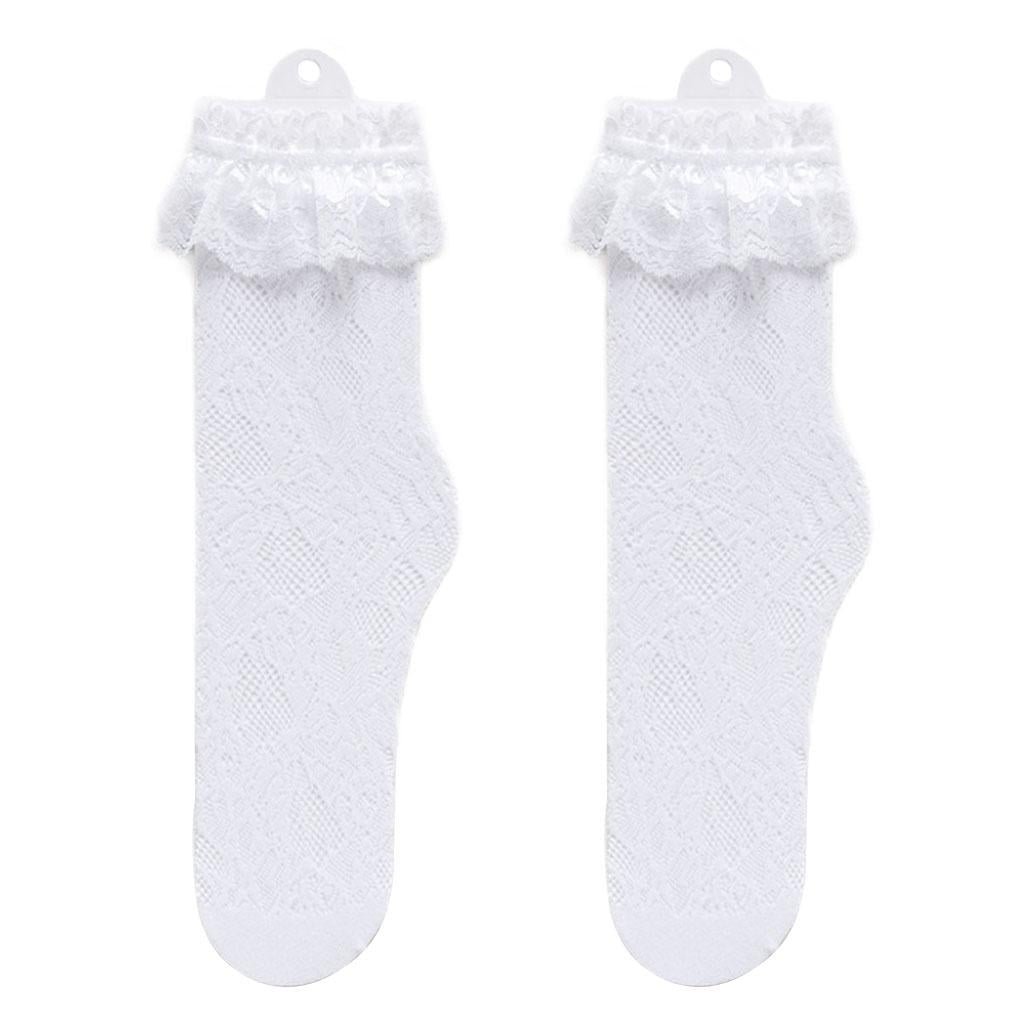 Women Socks Ruffle Frilly Socks Ruffled Dress Socks Cute Princess Socks ...