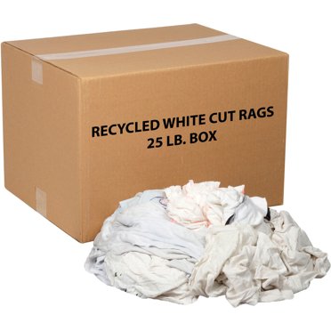 Global Industrial 25 Lb. Box Recycled Cut Rags, Mixed Colors - Walmart.com