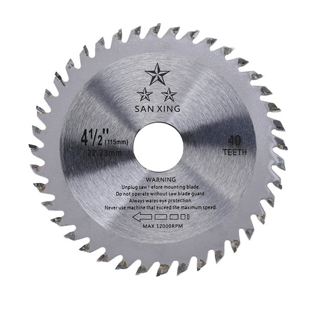 Clairlio 4.5 inch 40T Circular Saw Blade Wood Cutting Disc Metal ...