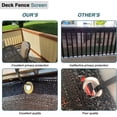 3'x168' Balcony Privacy Fence Screen with Zip Ties, Outdoor UV ...
