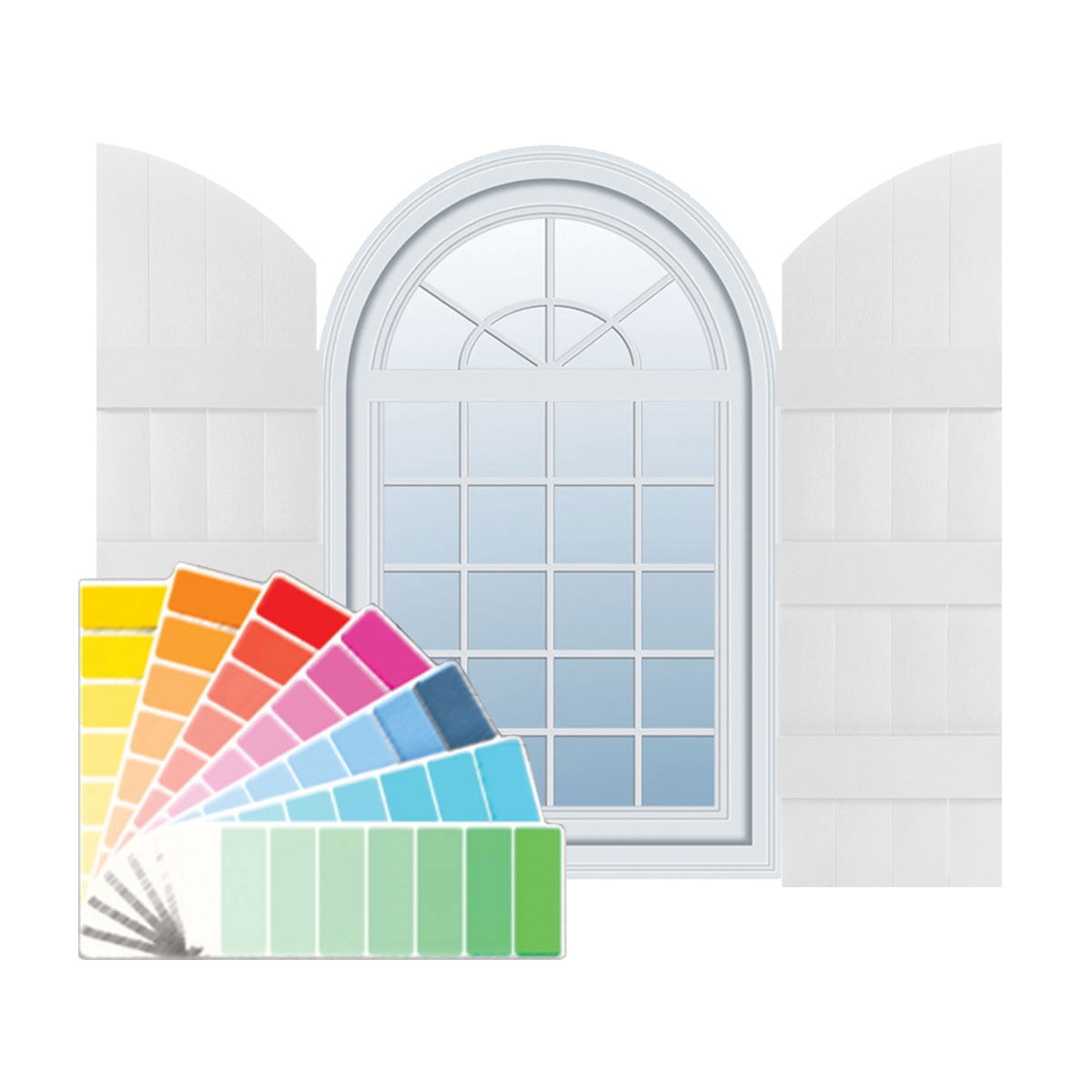 14"W x 73"H (66" Low Side) Lifetime Vinyl, Custom Four Board Joined w ...