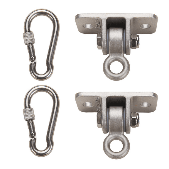 2 Pieces 2000 lb Capacity Stainless Steel 180° Swing Hangers, Heavy ...
