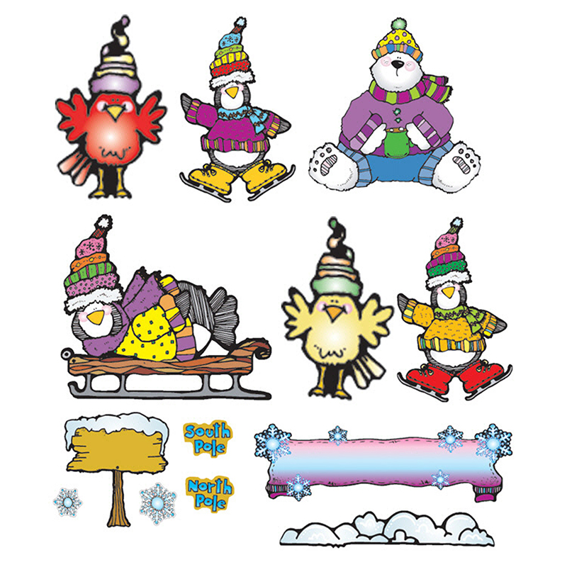 DJ-610007 - Polar Pals Bulletin Board by Carson Dellosa - Walmart.com