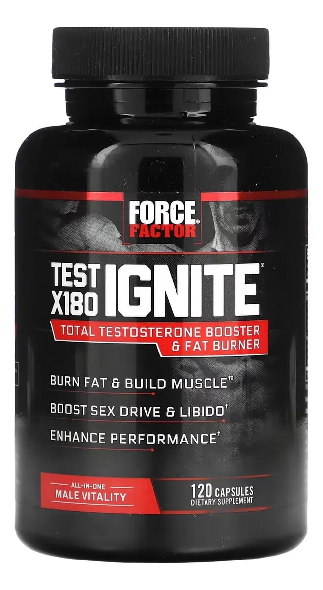 FORCE FACTOR | Test X180 Ignite | 120 caps | Bodega Aurrera en línea