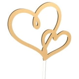 Gold Double Heart Cake Topper - Walmart.com
