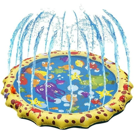 Inflatable Baby Splash Pad Children's Water Pad Sprinkle Splash Pool ...