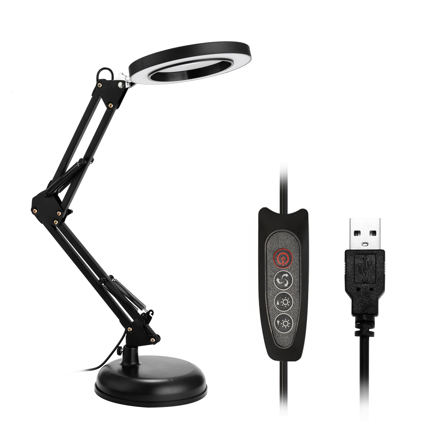 5X Magnifying Glass Desk Lamp Magnifier LED Light Foldable Reading Lamp 5X Magnifying Glass Desk Lamp Magnifier LED Light Foldable Reading Lamp
