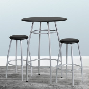 Pearington High Top Counter Height Bar and Pub Table Set with 2 Chairs ...
