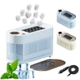 Portable Ice Maker Machine, Mini Cube Maker, Dual Power Fast Ice Making ...