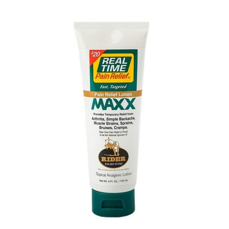 Real Time Pain Relief Maxx Cream 4oz Tube - Walmart.com