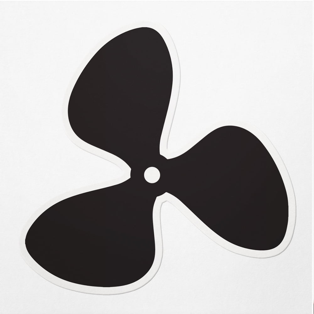 Vinyl Stickers Decals Of Propeller Funny Silhouette - Waterproof ...