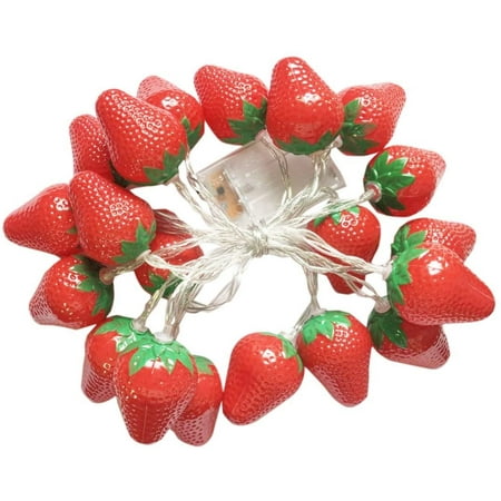 SINOY Fruit Strawberry Solar Afruit Strawberry Solar String Lights ...