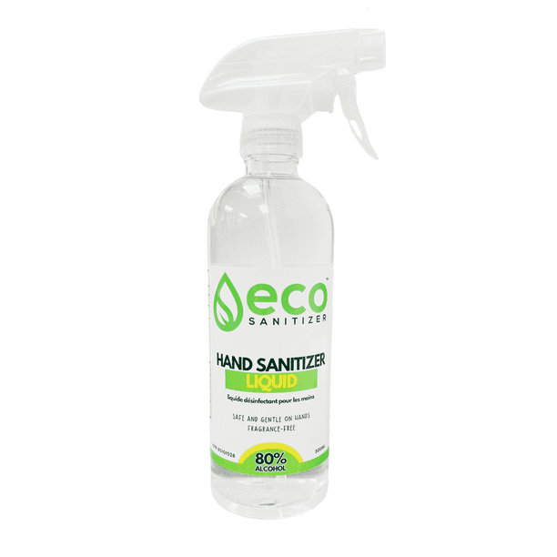 Eco Sanitizer Hand Sanitizer Liquid 80% Ethyl Alcohol - 500ml - Walmart.ca