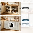 Circle Oil Word Cabinet Curtains 28" W x 51" L Japanese Circle Oil Word ...