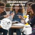 Seagull Mine Sound Button Keychain, Rechargeable Fidget Clicker with ...