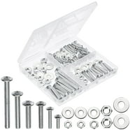 272PCS Heavy Duty Bolts and Nuts Assortment Kit, 1/4, 5/16, 3/8 Machine ...