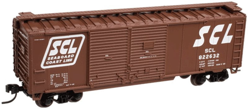 Atlas 50001283 N Seaboard Coast Line 40' Double Door Boxcar #822632 ...