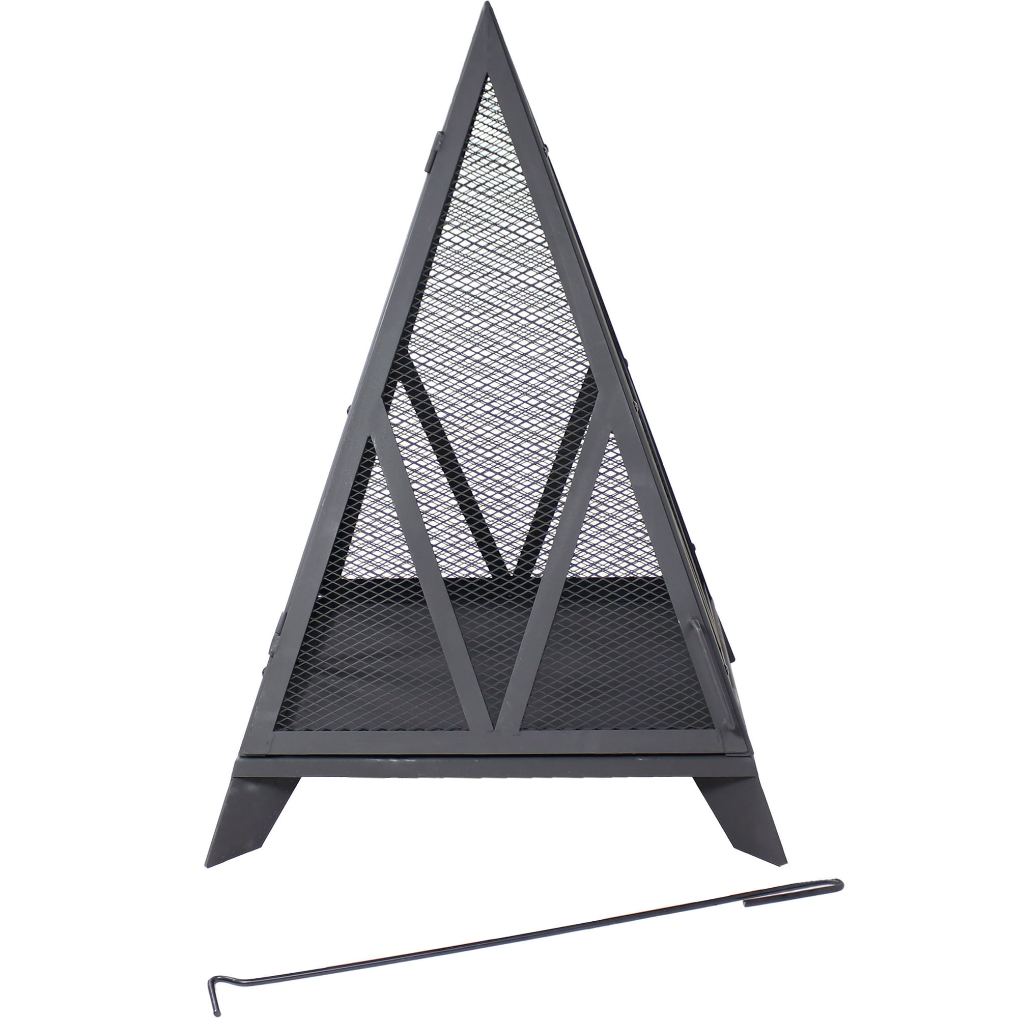 Click here for Sunnydaze Majestic Pyramid Steel Mesh Fire Pit - B... prices
