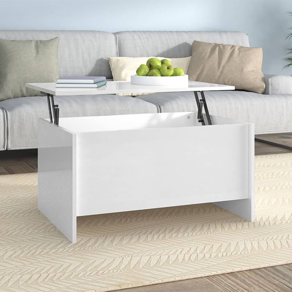 Click here for Vidaxl Coffee Table High Gloss White 80x55.5x41.5... prices