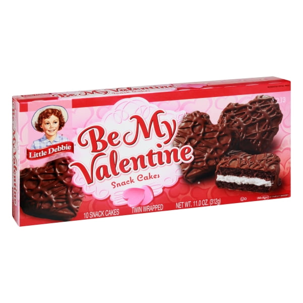 Little Debbie Be My Valentine Chocolate Snack Cakes, 11 oz - Walmart.com