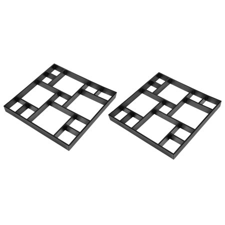 Uxcell 17.7x2" 13 Grid Square Concrete Cement Stepping Stone Path Paver ...