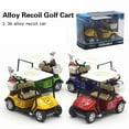 VISALY Die-cast Metal Golf Cart Model Toy Removable Cue 1:36 Scale ...