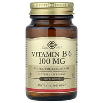 Nature Made Vitamin B-6 Tablets, 100 mg, Supports Energy Metabolism and ...