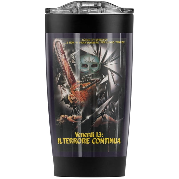 Friday The 13Th Venerdi 13 Poster Stainless Steel Tumbler 20 oz Coffee ...
