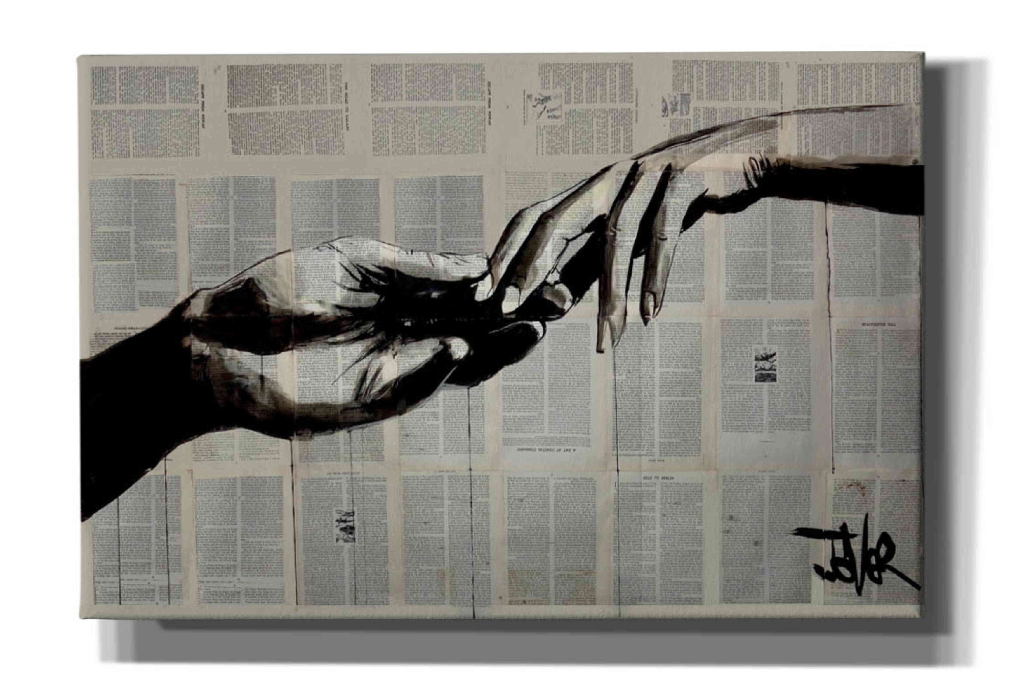 Epic Graffiti 'Adam Eve' by Loui Jover, Canvas Wall Art, 60"x40 ...