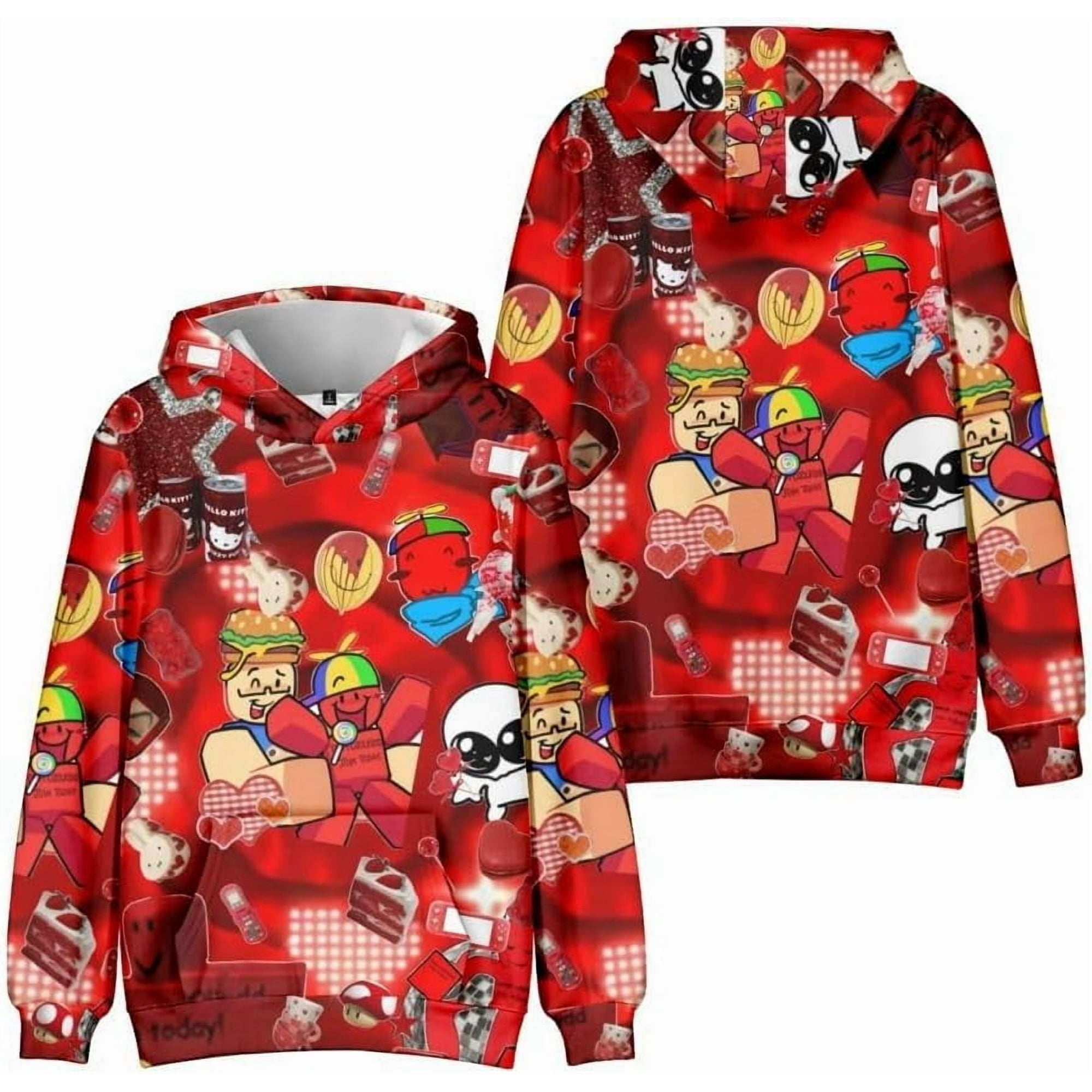 Click here for Foursssve Mens Cartoon Print Red Pattern Design Ca... prices
