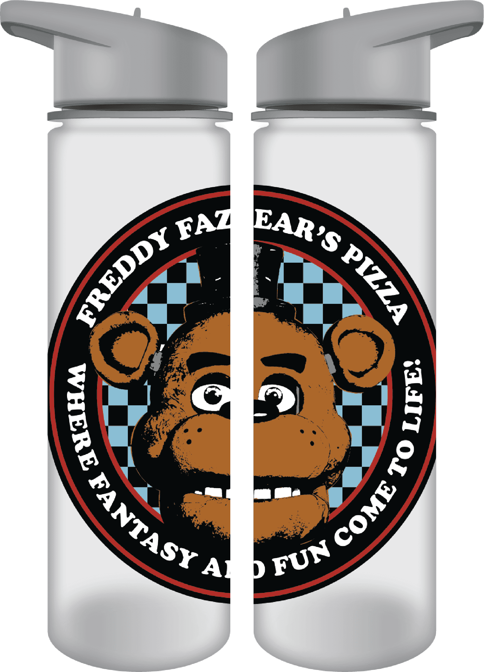 Five Nights At Freddy's Freddy Fazbear 24 Oz. Plastic Water Bottle ...