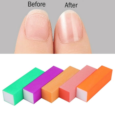 Ccdes Nail Sponge,5pcs Sponge Nail Art Buffer File Blocks Dead Skin ...