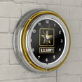 U.S. Army Chrome Double Ring Neon Clock - Walmart.com