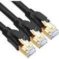 FGTHBF-CAT 8 Ethernet Cable, 1.5ft (3 Pack) Ultra High Speed 40Gbps ...