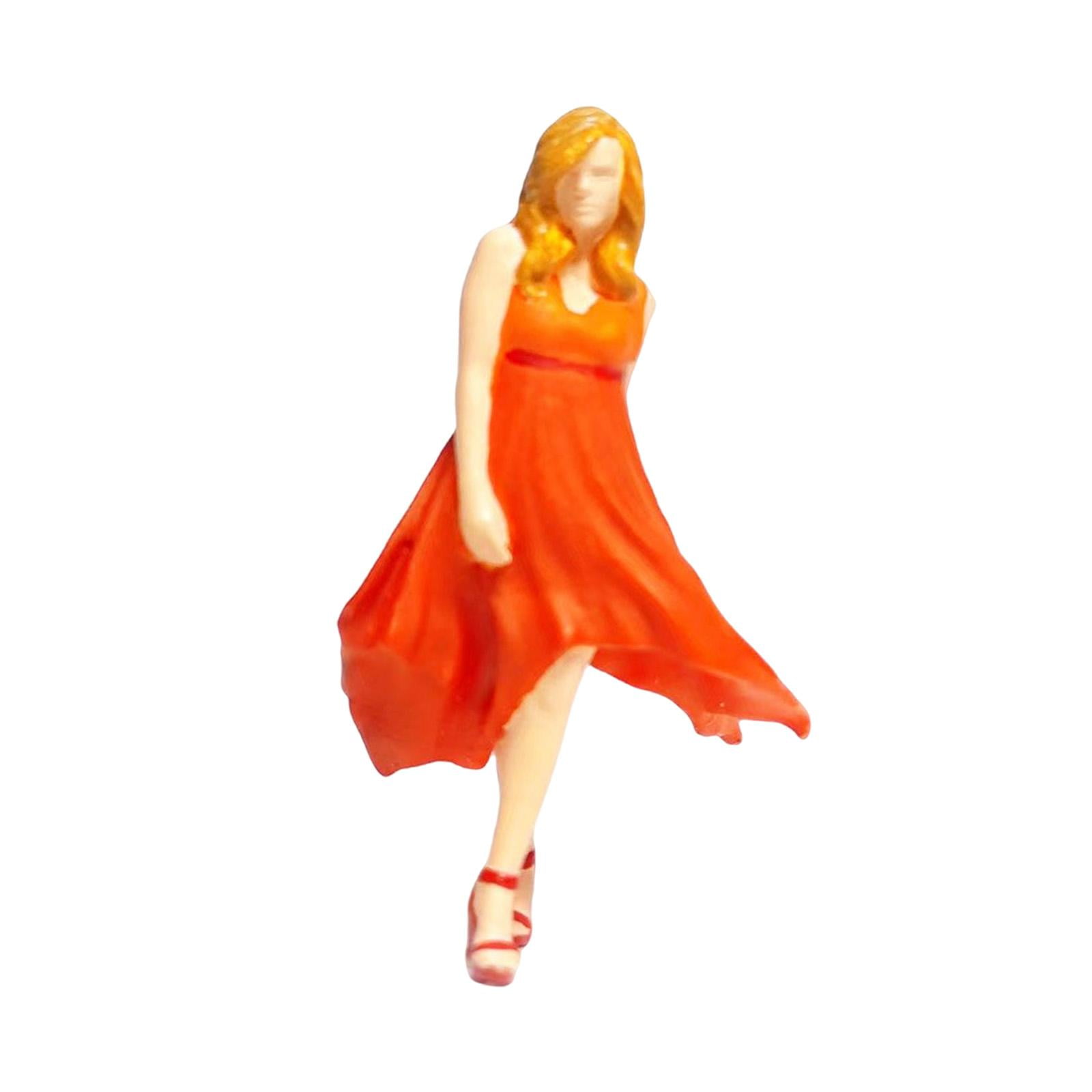 Diorama 1/64 Female Figures Handpainted Miniature Toys Railway Figures ...