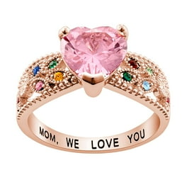 Free Shipping Personalized Family Jewelry Blossom Birthstone Mother s Ring available in Sterling Silver 10kt Gold over Silver 10kt or 14k Yellow or White Gold Walmart