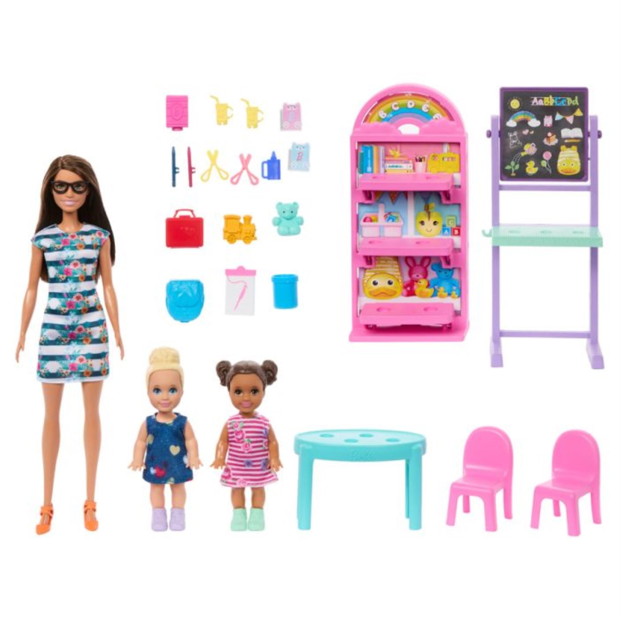 Barbie school toy set store