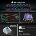 Walmart Mini Mechanical Gaming Keyboard & Mouse Combo, 68 Keys, RGB ...