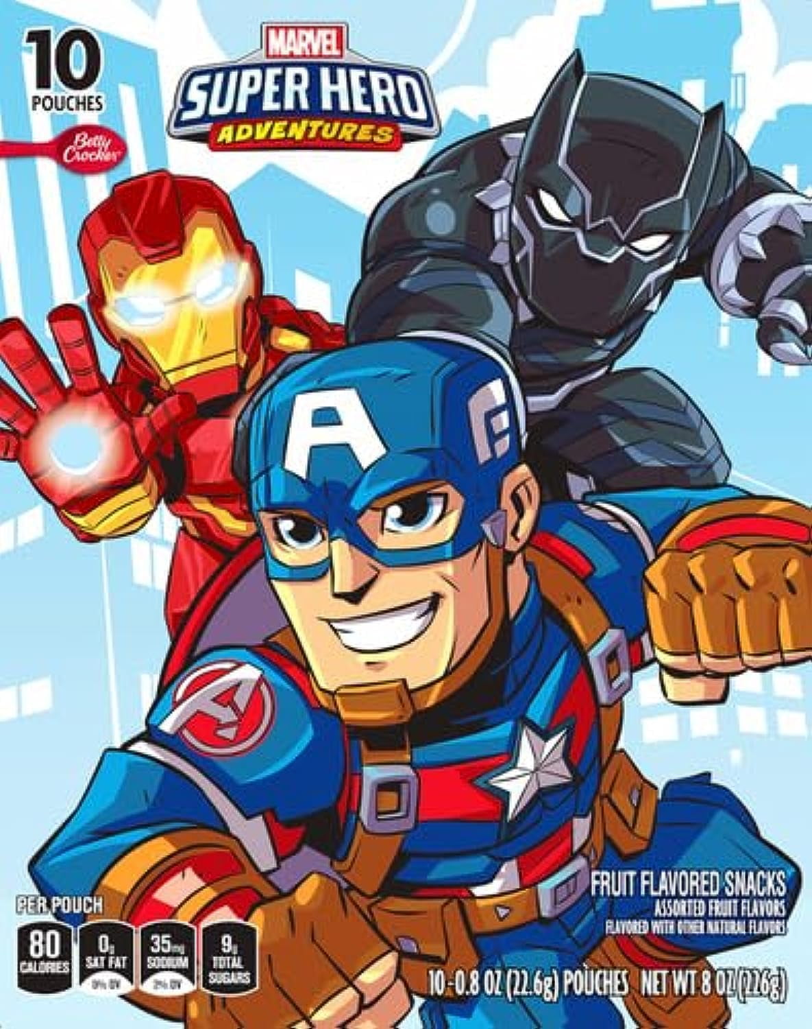 Marvel Avengers Fruit Flavored Snacks, Treat Pouches, Gluten Free Snack ...