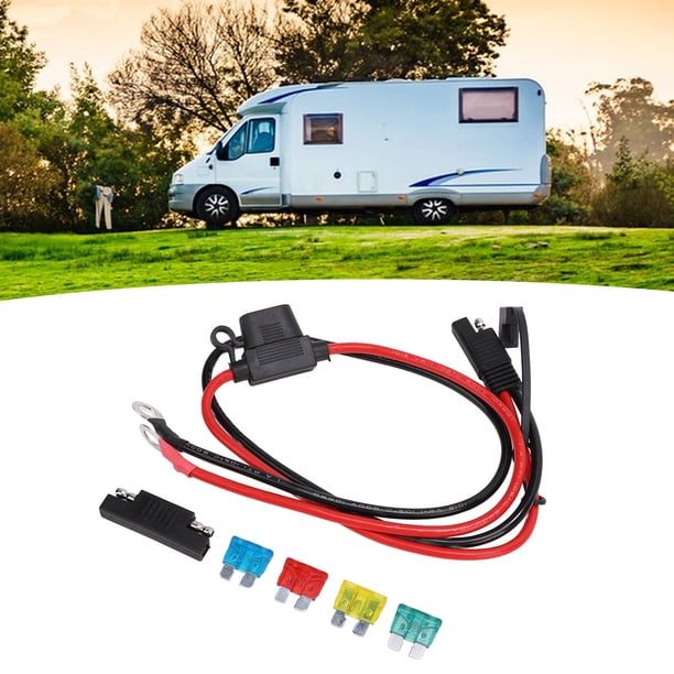 SAE Battery Extension Cable, Dust Cap SAE To O Ring Terminal Harness ...