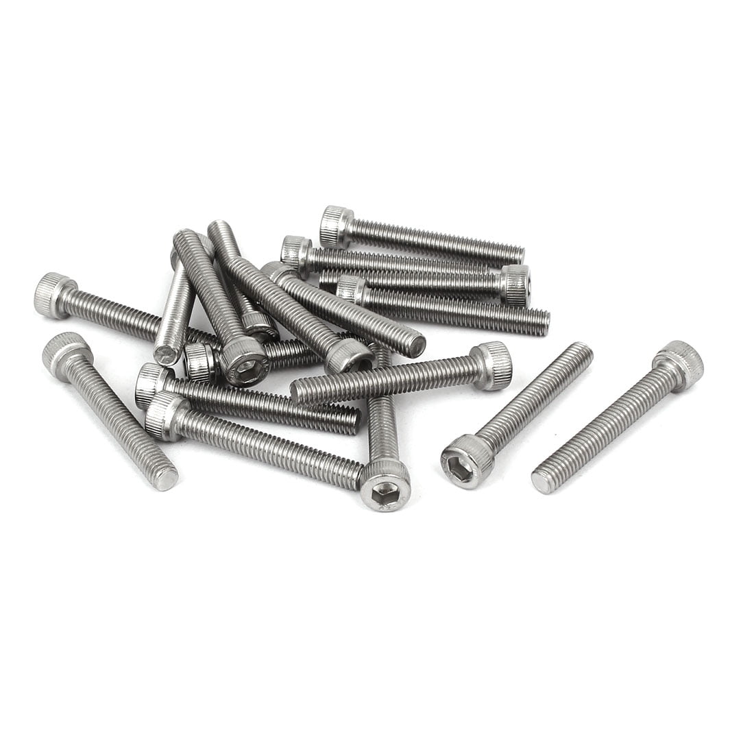 Alan Keys Sets 20-Pack M6 X 40mm Low Head S - Stainless Steel A2, Partially Threaded, DIN ...