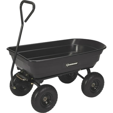 Gorilla Carts 8 Cu. Ft. Steel Dump Cart (Model #Gcsd-8), 39-inch x 28-inch Steel Bed, 1200 lbs ...
