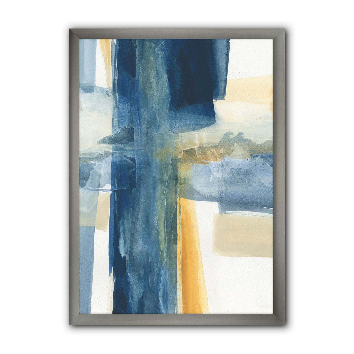 Click here for Designart Indigo Panel Vi Framed Wall Art 12 In X... prices