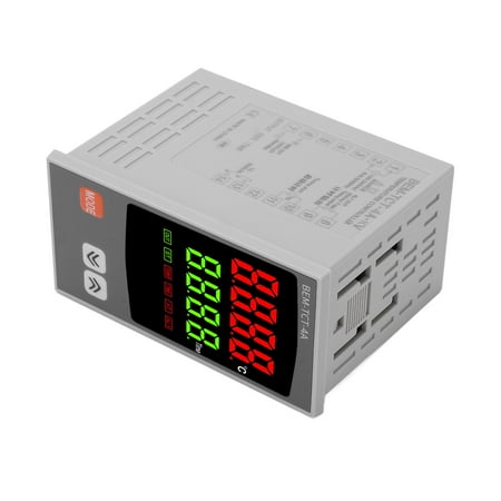 PID Temperature Controller, Dual Display Digital Programmable Temperature Control 7 Segment PID ...