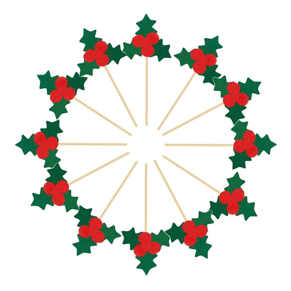 Pack of 12 Snowflake Cup Picks for Kids Birthday Party, Christmas ...