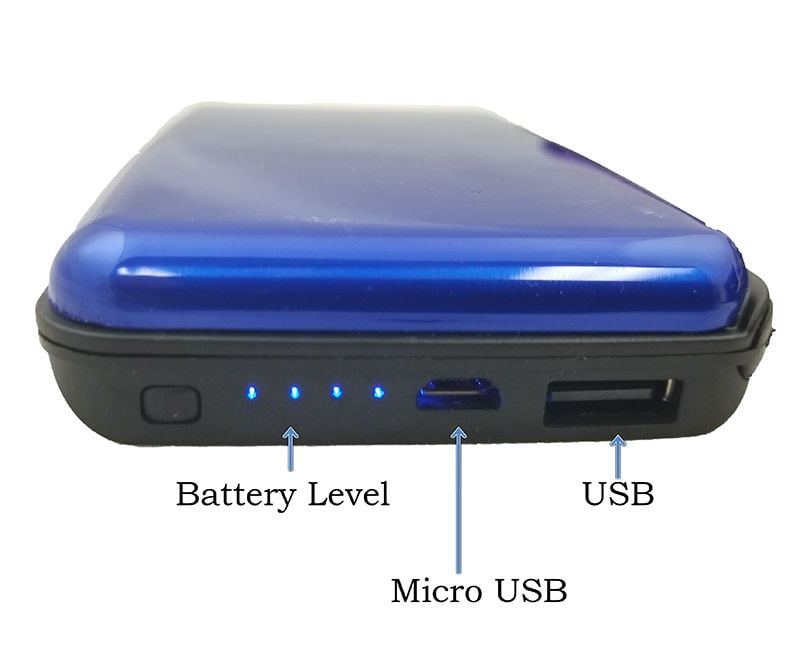 2 - Charging Wallet Battery Power Bank - Aluminum RFID Blocking Phone ...