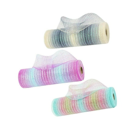 Deco Mesh Rolls 26cm x 10yard Roll 3 fabric mesh wreath store Colors ...