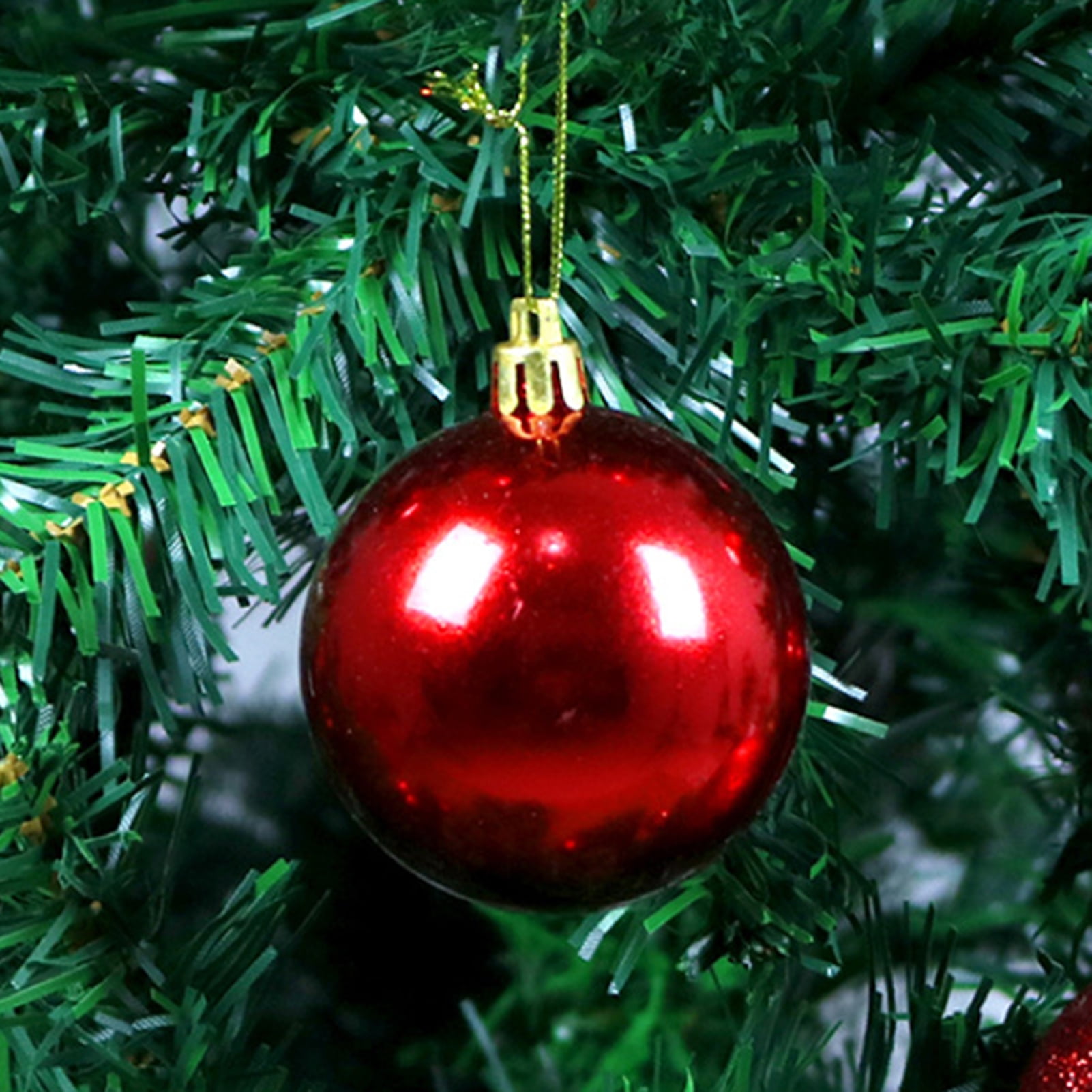 Travelwant 6Pcs 4/5/6/7/8cm Christmas Ball Decoration Ball shatterproof ...